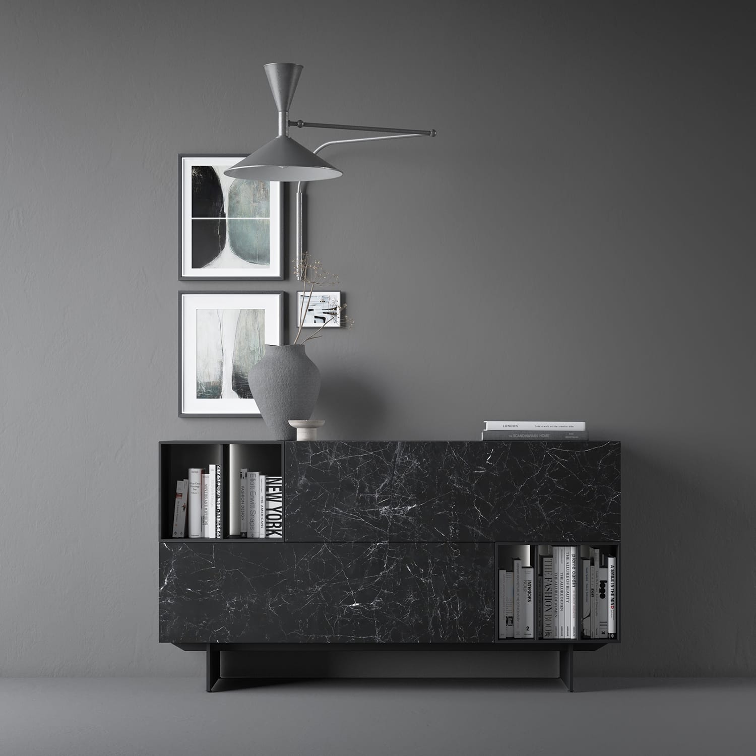 Caccaro Sideboard with bookcase | Belvisi Furniture