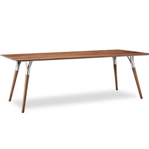 Tonon Salt & Pepper Wood Dining Table - Belvisi Furniture